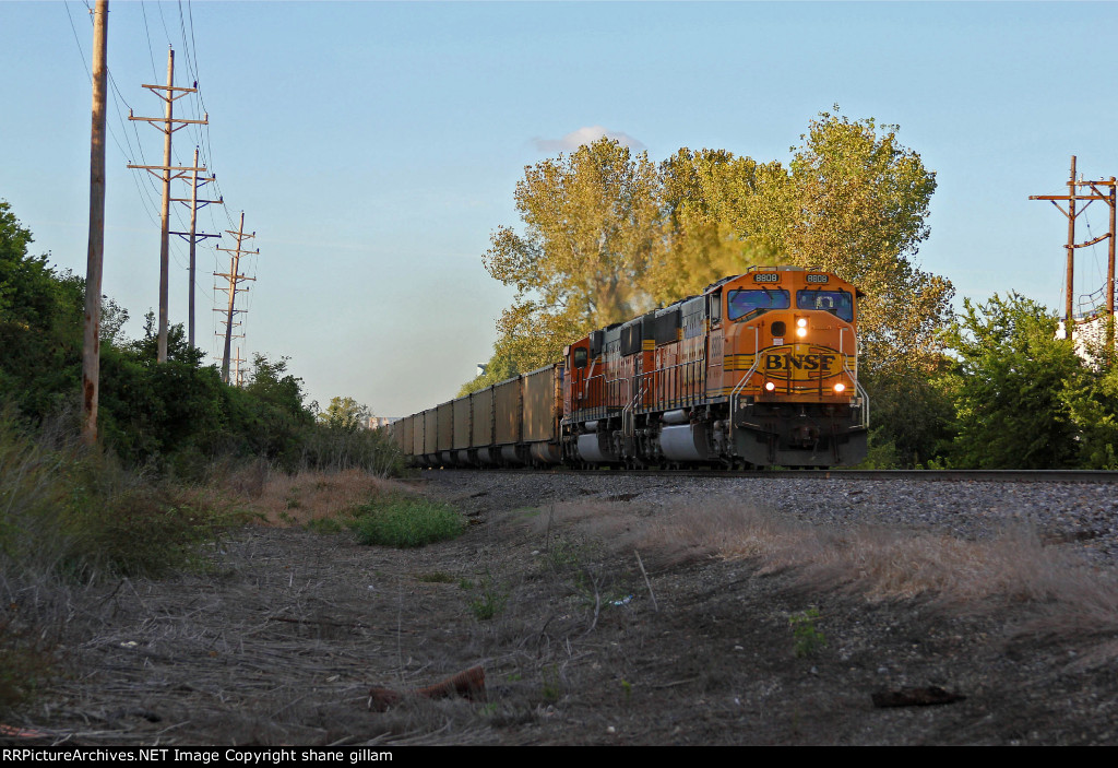 BNSF 8808 Fall time is in the air.